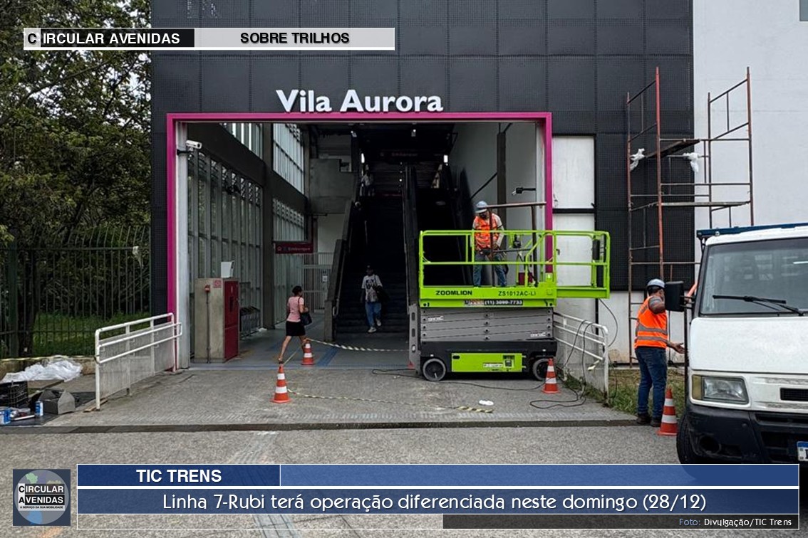 Linha 11-Coral | 29/12 a 07/01: Obras da Linha 2-Verde alteram operação ...